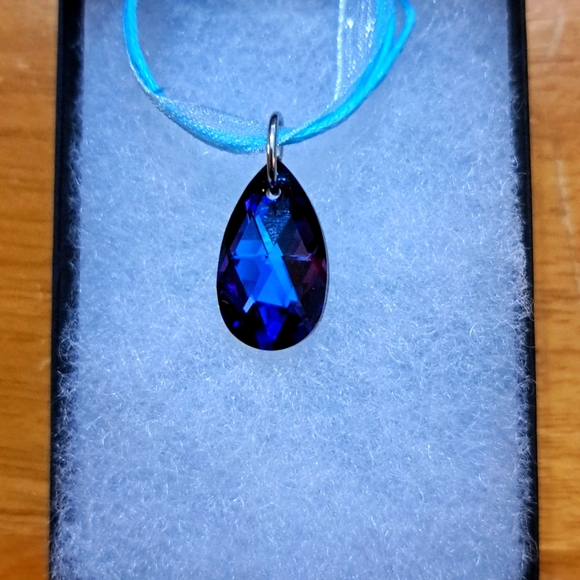 Jewelry | Midnight Sky Crystal Teardrop Necklace | Poshmark